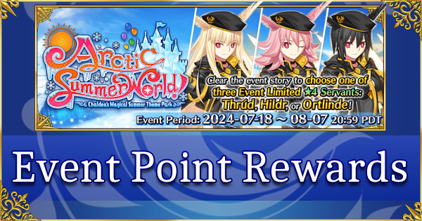 FGO Summer 2024 - Event Point Rewards | Fate Grand Order Wiki - GamePress